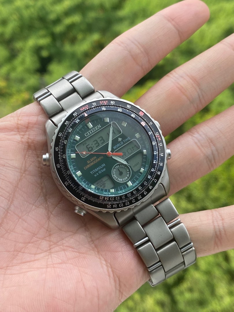 Vintage Citizen Pro Master World Timer Ana Digi, Luxury, Watches on ...