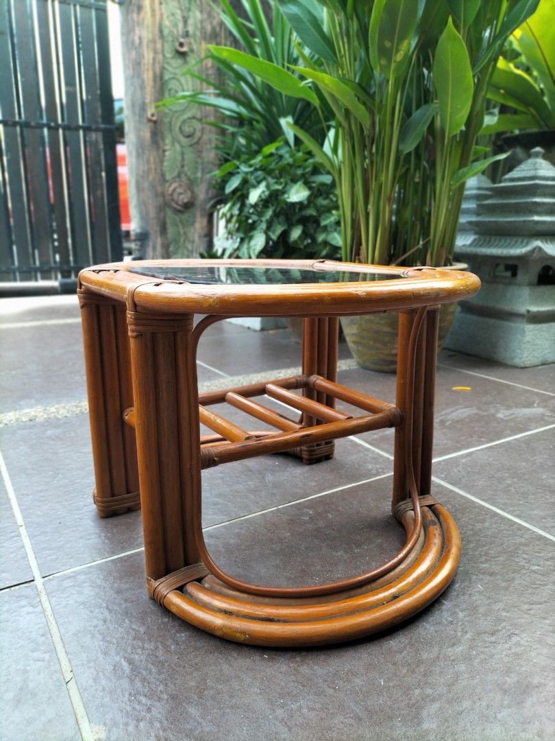 Vintage Manau Cane Coffee Table-FVgs660d623, Hobbies & Toys ...