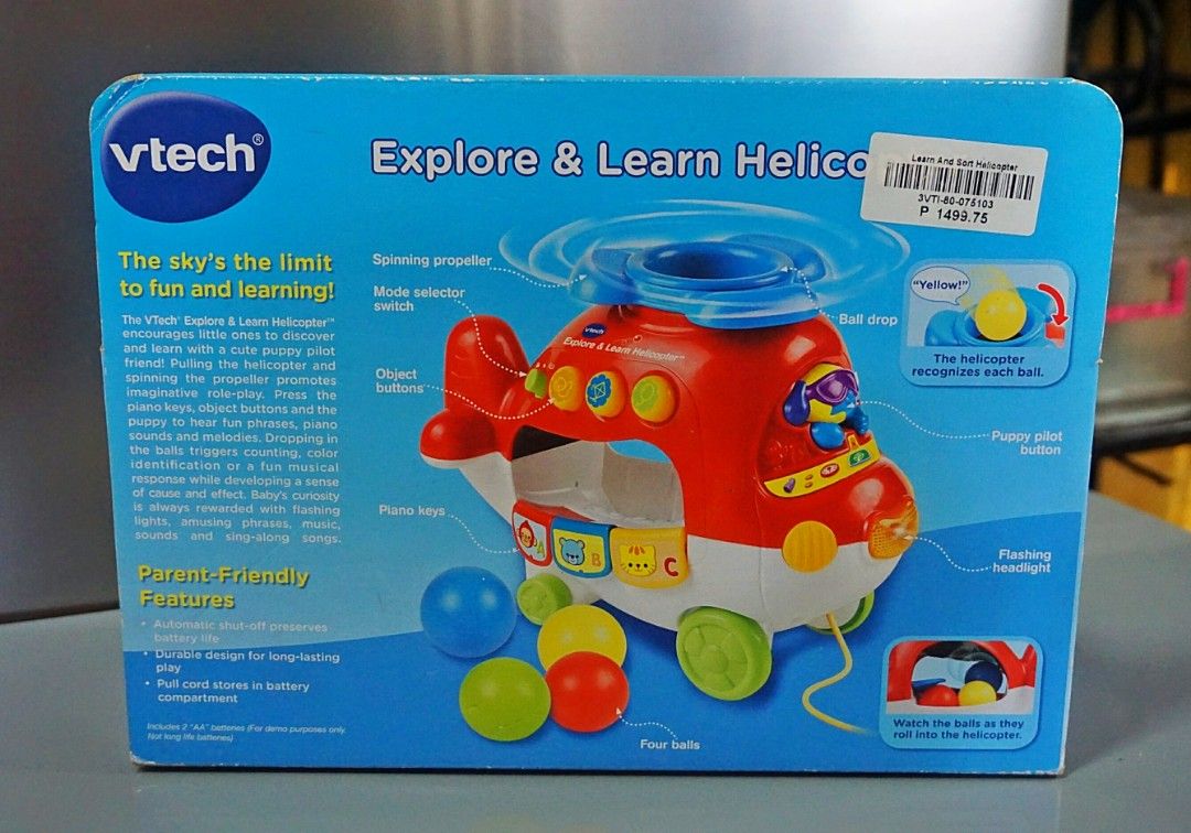 Vtech Explore & Learn Helicopter Toy Brand new, Babies & Kids, Infant ...