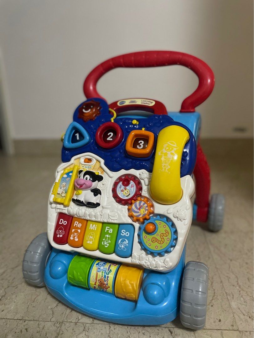 VTech Sit-to-Stand Learning Walker, Babies & Kids, Infant Playtime on ...