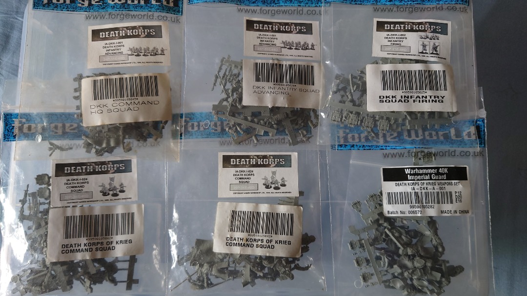 Warhammer 40k Forgeworld Death Korps Of Krieg Infantry + Command Squad ...
