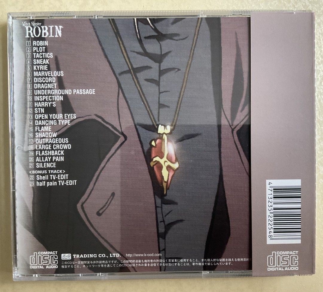 Witch Hunter ROBIN Original Sound Score 1, Original Soundtrack Anime ...