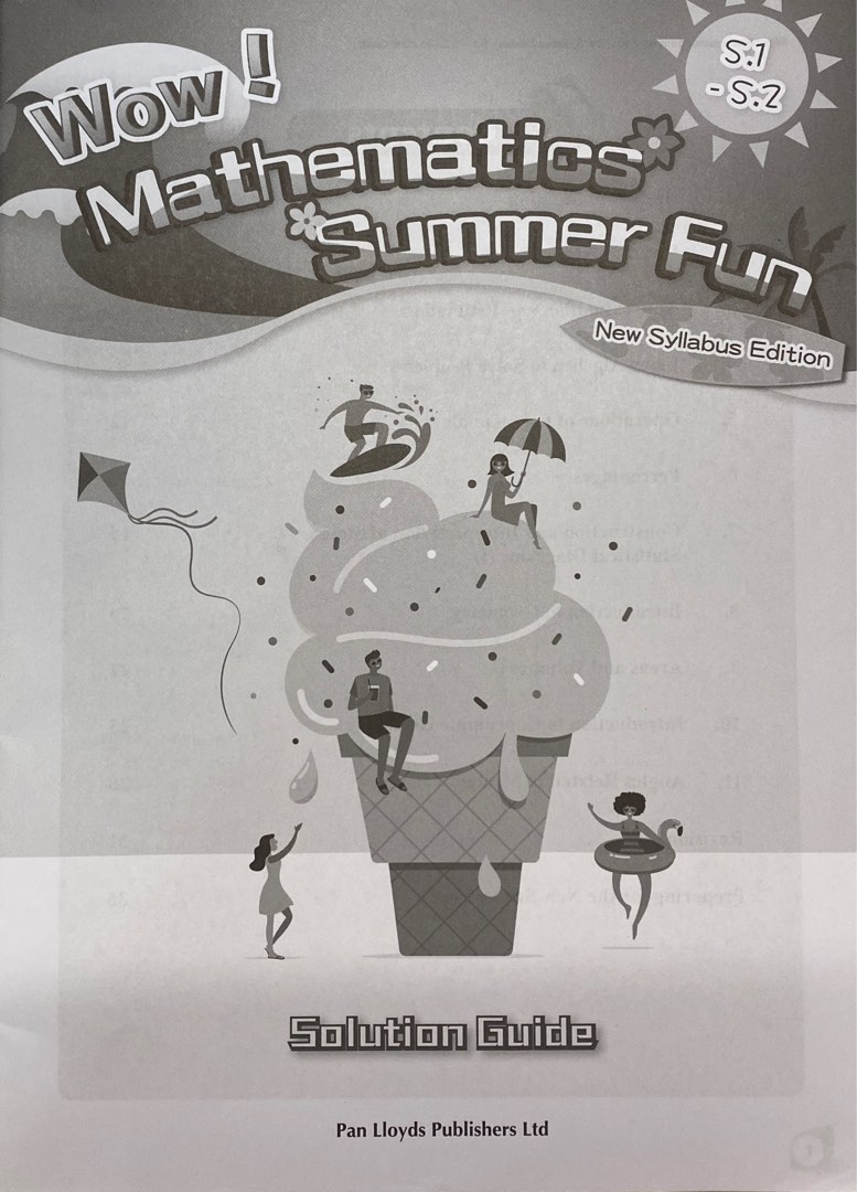 Wow!Mathematics Summer Fun S.1-S.2 answer key, 興趣及遊戲, 書本 & 文具, 書本及雜誌 ...