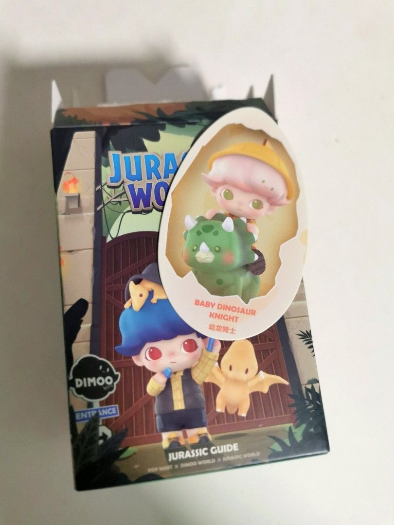 WTS Popmart Dimoo Jurassic World Baby Dinosaur Knight, Hobbies & Toys ...