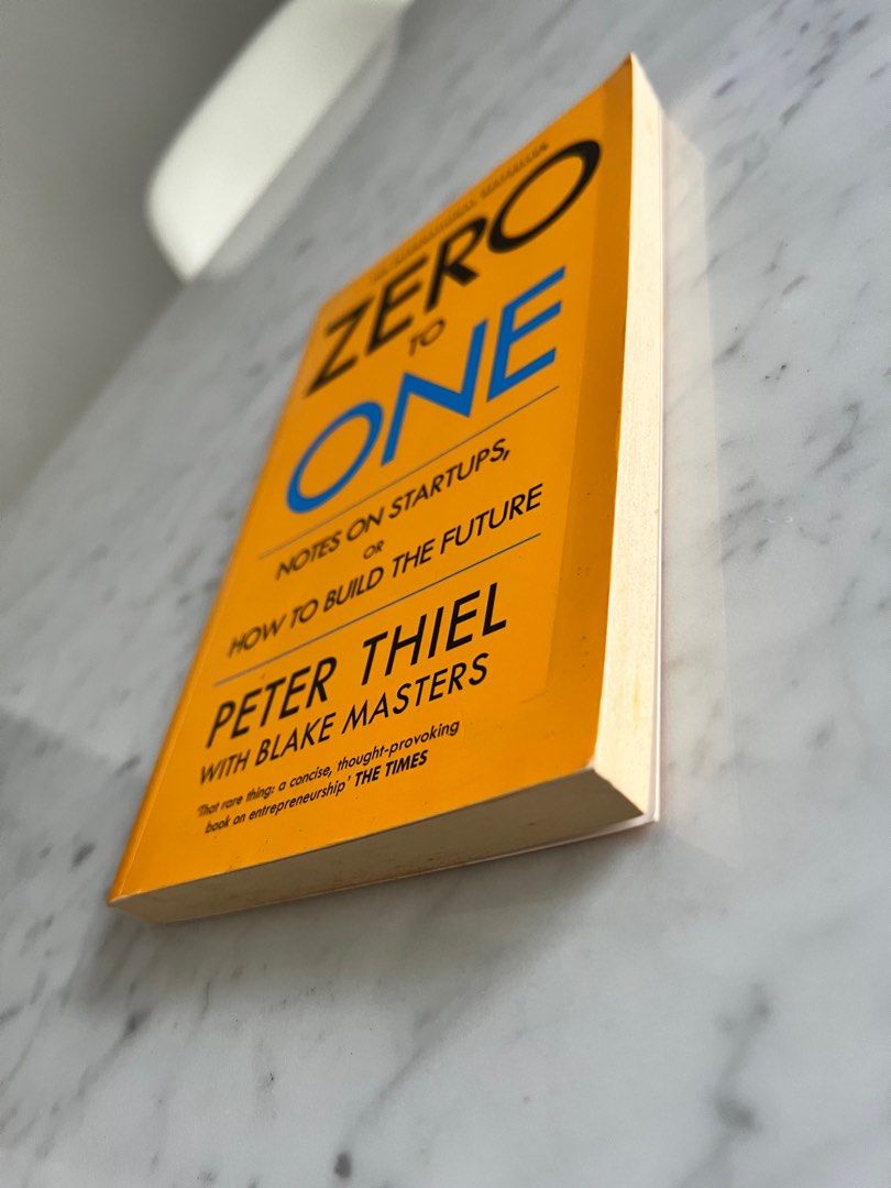 Zero to One Peter Thiel, Hobbies & Toys, Books & Magazines, Fiction ...