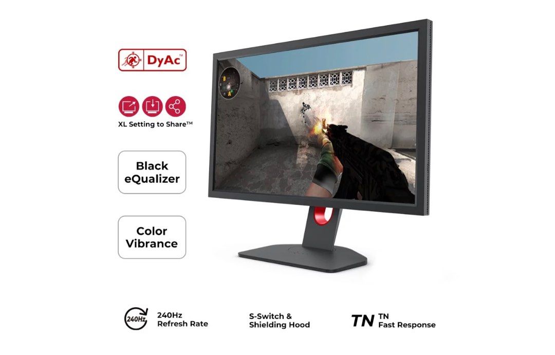 ZOWIE XL2746K 240Hz 27 Inch DyAc+ TN Panel Esports Gaming Monitor ...