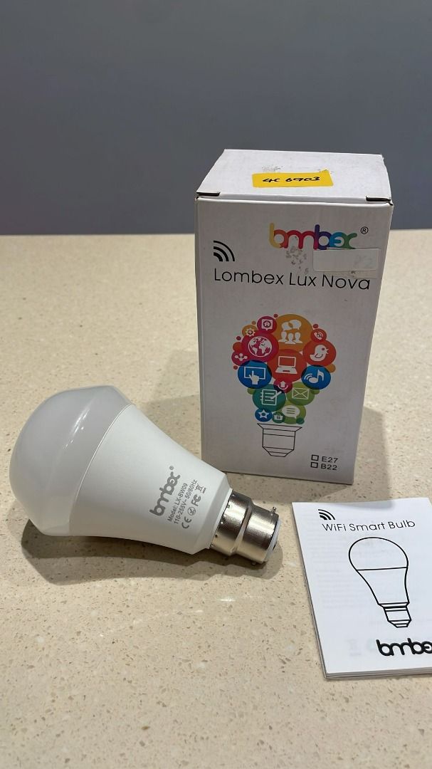 1042) LOMBEX LUX NOVA [COLOR & WHITE] [B22 BAYONET] | 10W LED WI-FI ...