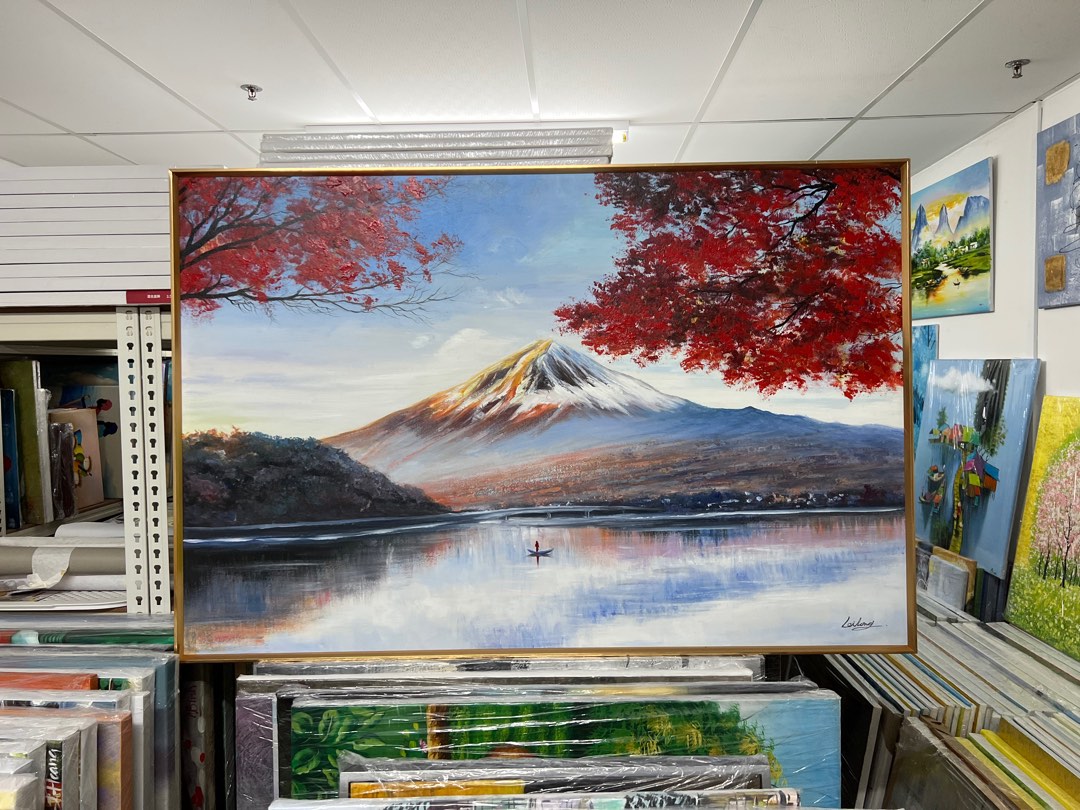 120x80 cm Original Artwork by Chinese Artist Lei Long oil painting with ...