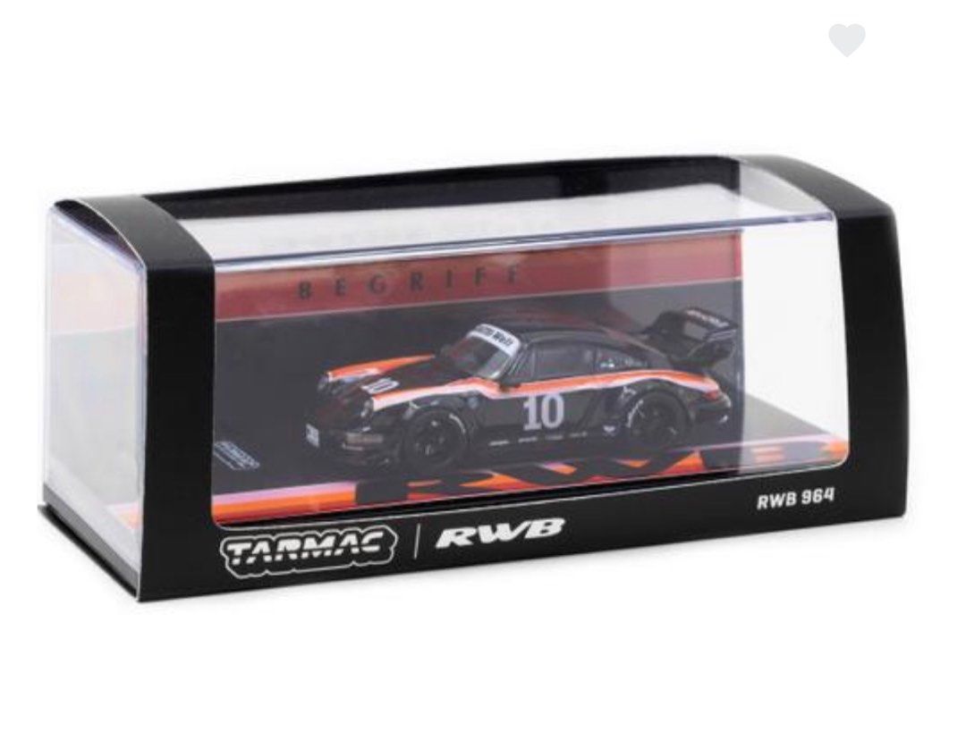 1/64 RWB 964 Black 10 Thailand Special Edition Tarmac Works Hobby 64 ...