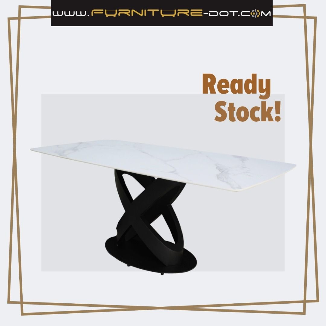 1.8M MODERN SINTERED STONE DINING TABLE - FRM5222, Furniture & Home ...