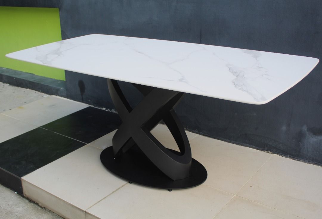 1.8M MODERN SINTERED STONE DINING TABLE - FRM5222, Furniture & Home ...