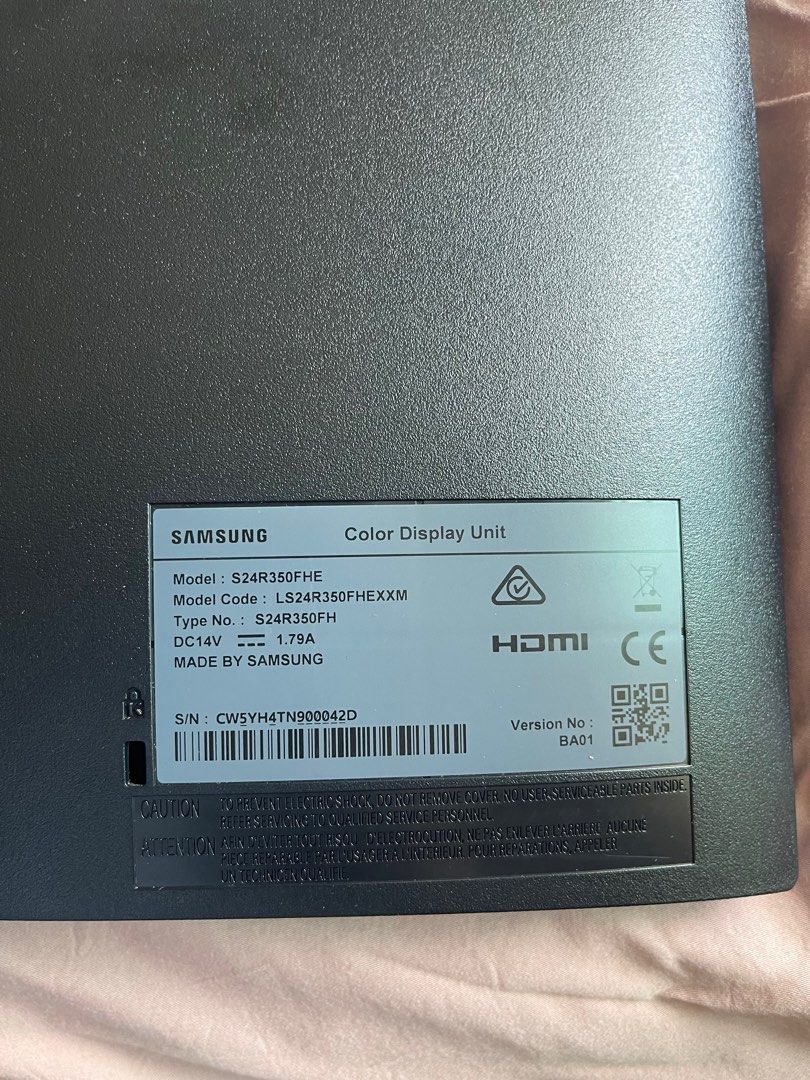 Samsung s24r350 24" FHD monitor with bezel-less design, AMD Freesync ...