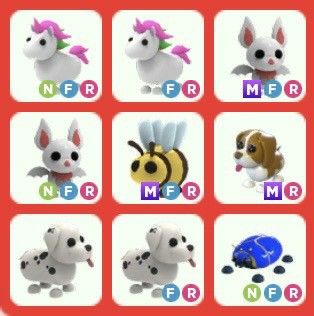 45 Adopt Me Pets - Turtle T-rex Unicorn Dalmatian Skele-rex Phoenix ...