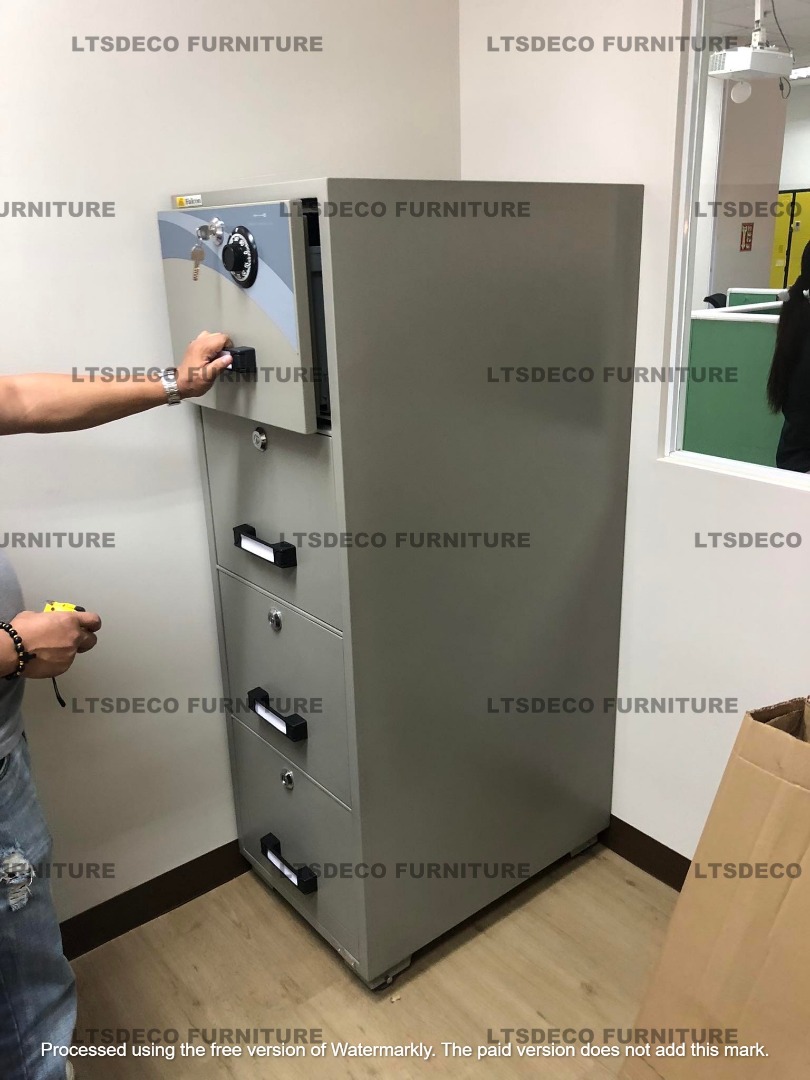 4 Drawer Fire Proof Safety Vault, Vault Series, Filing Cabinet, Office ...