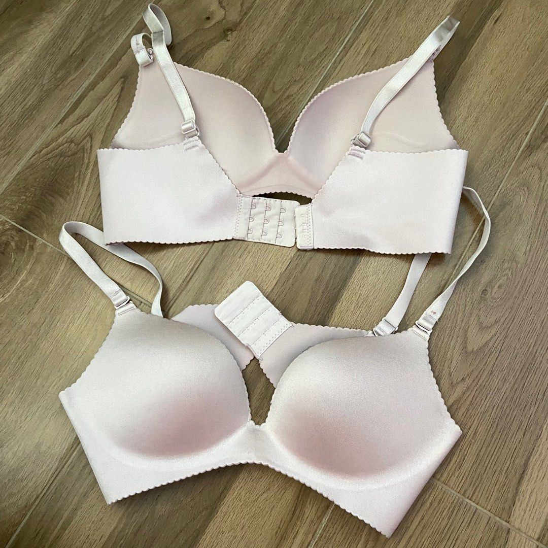 [ 68 ] Dusty pink wireless bra premium, Fesyen Wanita, Pakaian Wanita ...