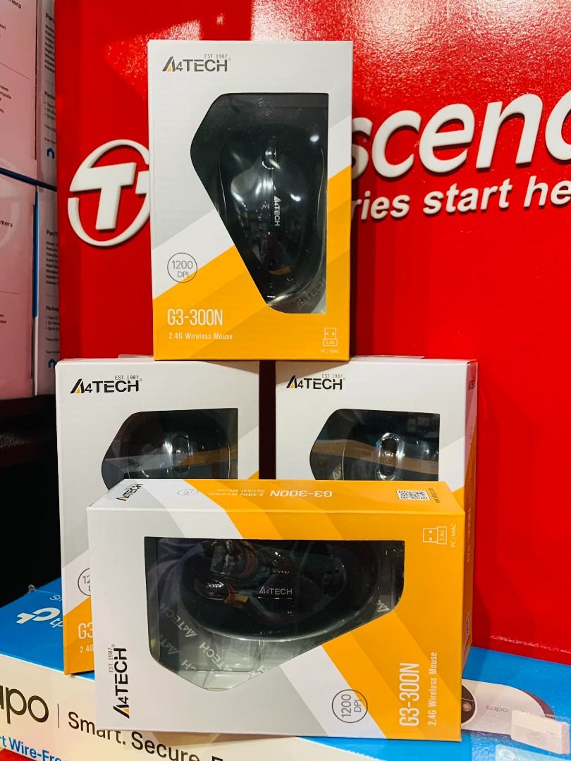 A4Tech G3-300N V-Track Padless Wireless Mouse Black, Computers & Tech, Parts & Accessories ...