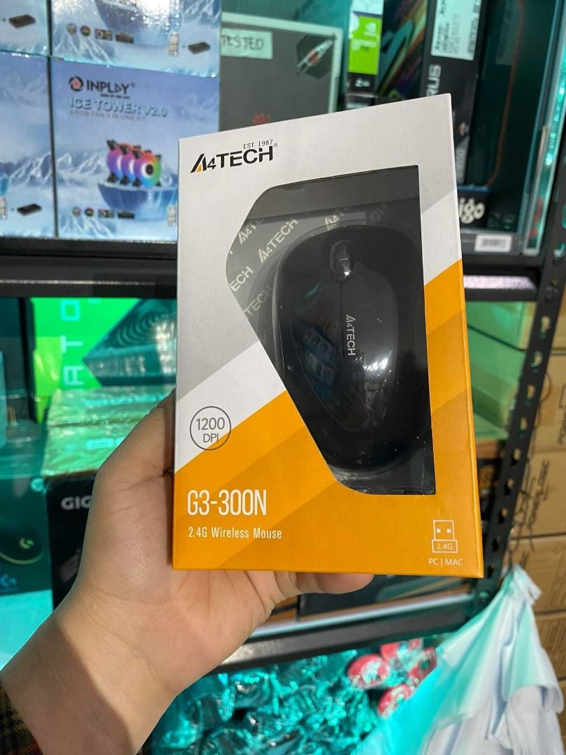 A4Tech G3-300N V-Track Padless Wireless Mouse Black, Computers & Tech ...