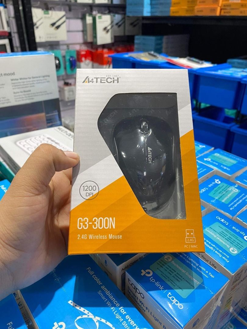 A4Tech G3-300N V-Track Padless Wireless Mouse Black, Computers & Tech ...