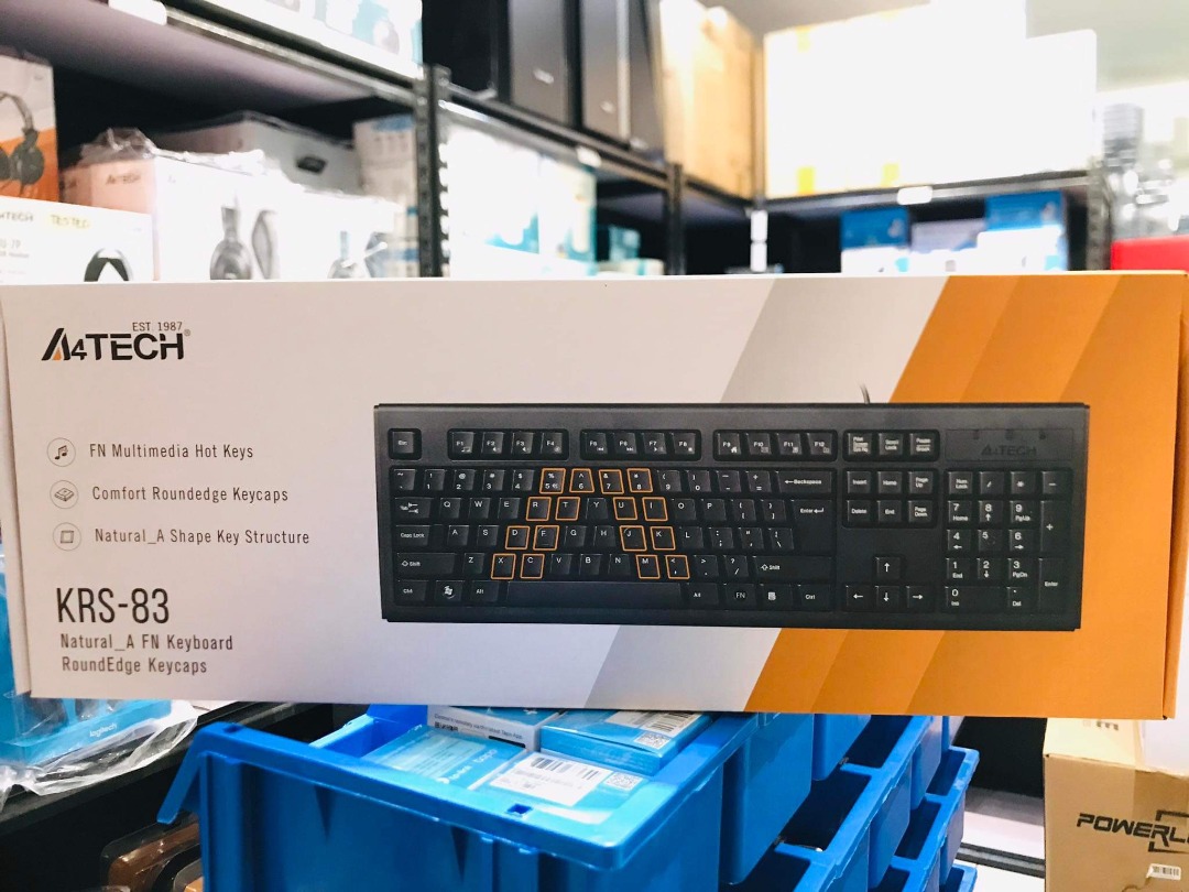 A4Tech KRS-83 Keyboard USB (Black), Computers & Tech, Parts ...