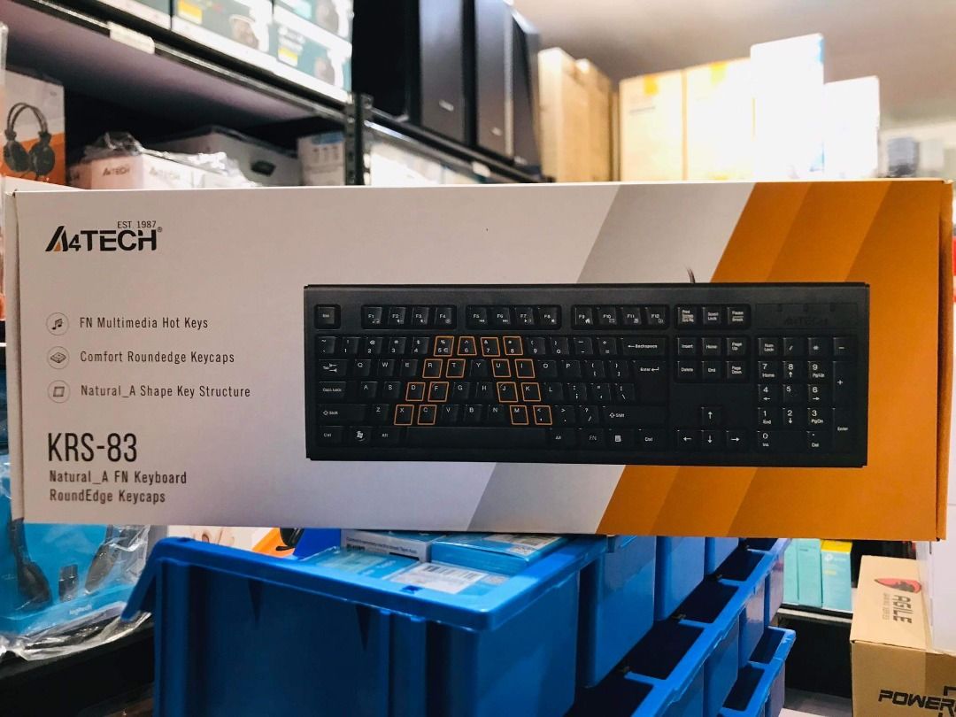 A4Tech KRS-83 Keyboard USB (Black), Computers & Tech, Parts ...
