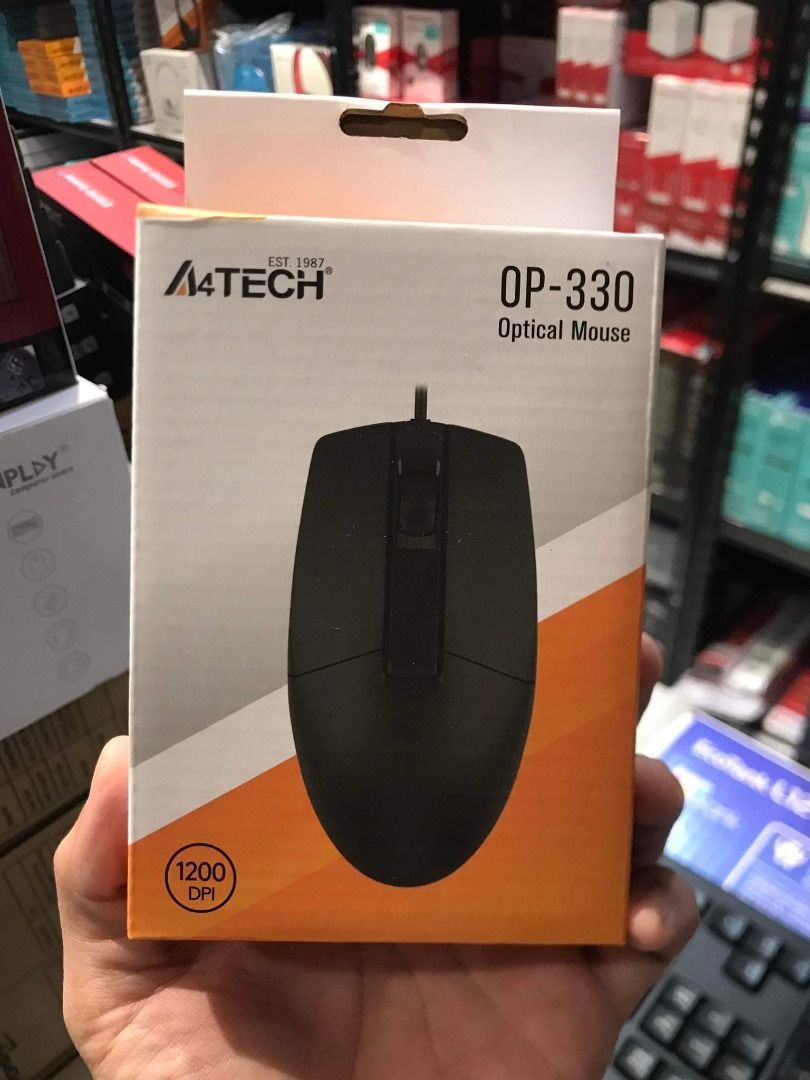 A4Tech OP-330 3D Optical Mouse Wired USB Black, Computers & Tech, Parts ...