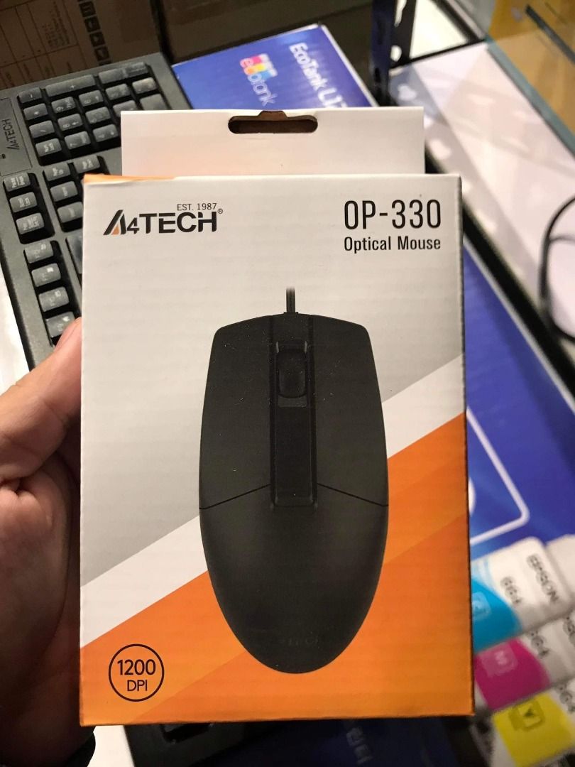 A4Tech OP-330 3D Optical Mouse Wired USB Black, Computers & Tech, Parts ...
