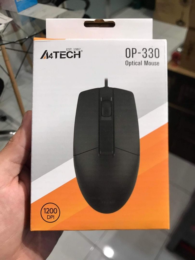 A4Tech OP-330 3D Optical Mouse Wired USB Black, Computers & Tech, Parts ...