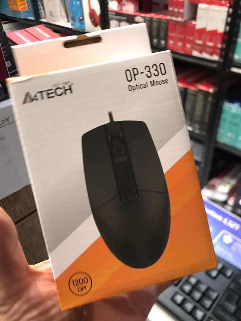 A4Tech OP-330 3D Optical Mouse Wired USB Black, Computers & Tech, Parts ...
