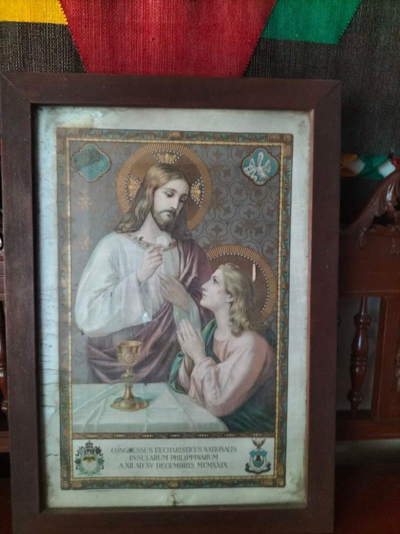 A 1929 Poster of First Eucharistic Congress Held in Manila, Hobbies ...