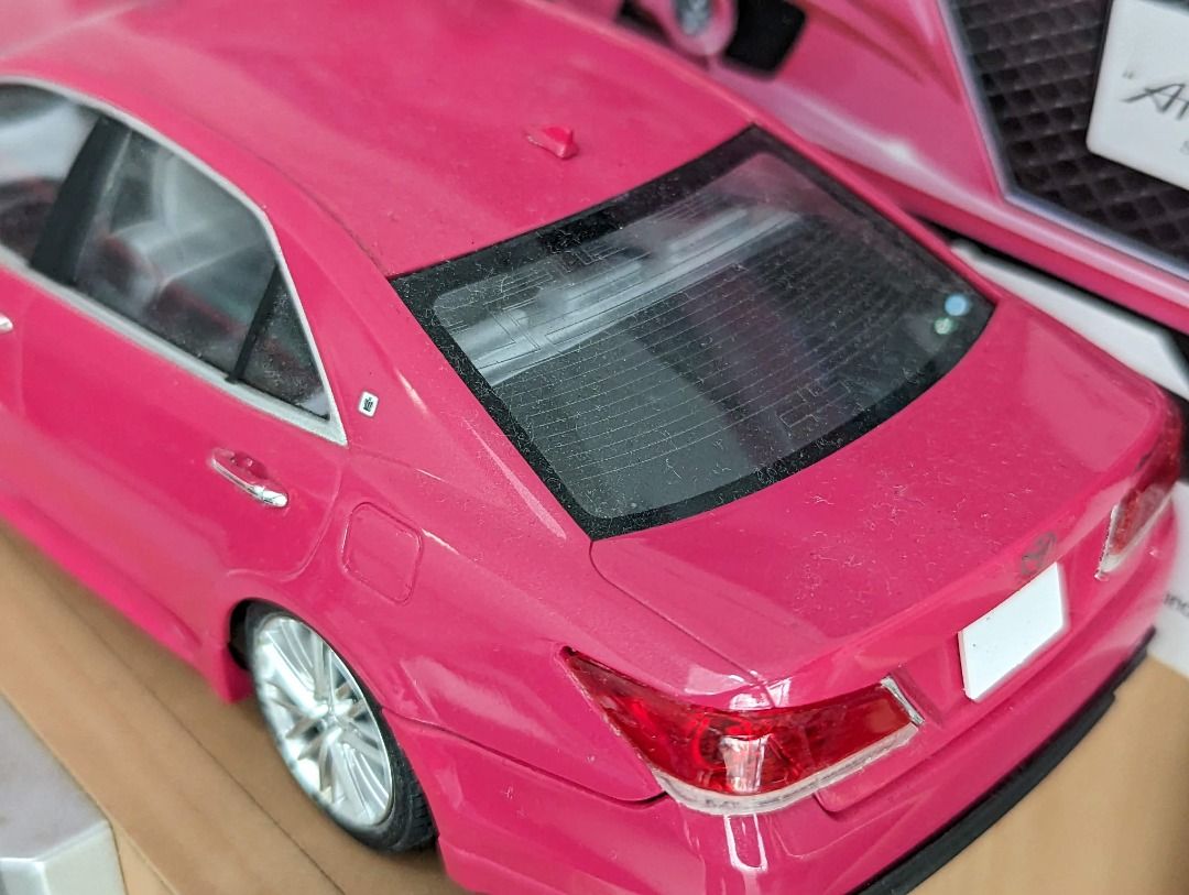 Aoshima Toyota Crown Athlete AWS210 Pink Pre Painted 1/24 Model Kit ...