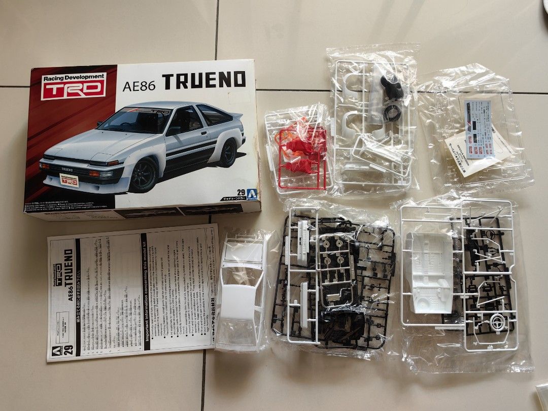 Aoshima TRD Trueno AE86, Hobbies & Toys, Toys & Games on Carousell