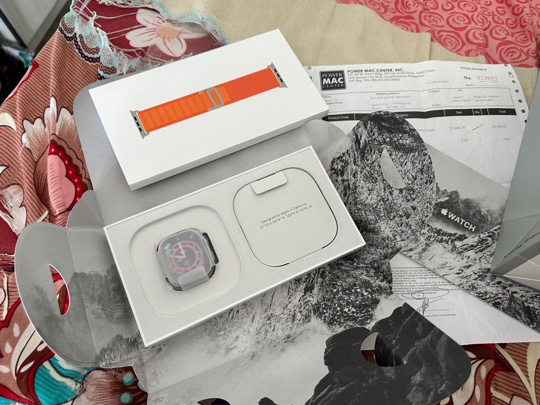 Apple Watch Ultra 49mm Orange Alpine loop complete with receipt, Mobile ...