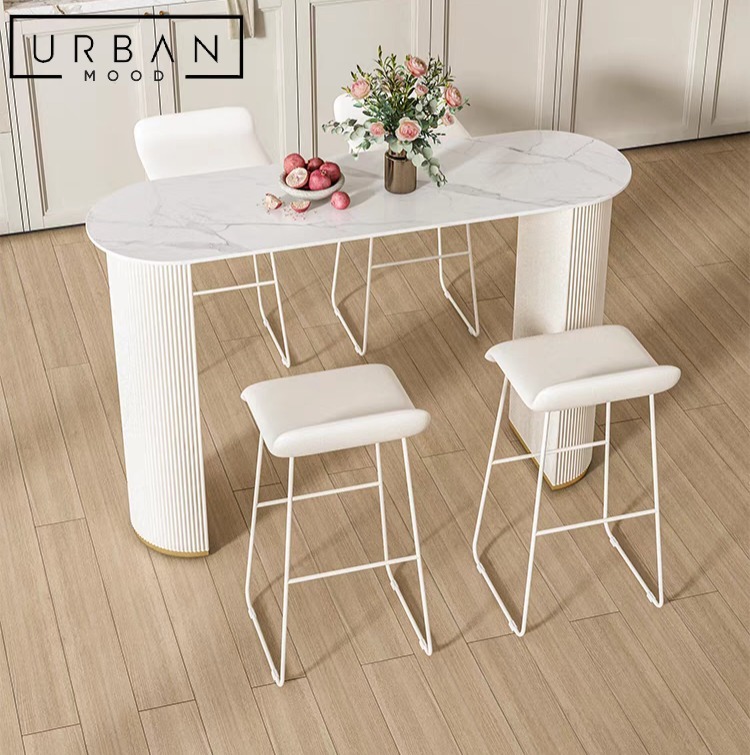 ASCEND Modern Marble Bar Table, Furniture & Home Living, Furniture ...