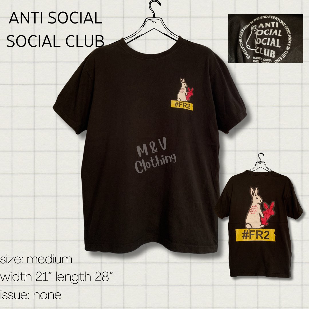 ASSC x #FR2 Black Tee on Carousell