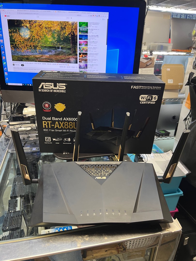 Asus RT-AX88U AX6000 Dual Band Gigabit Router 雙頻,WiFi 6電競無線路由器, 電腦＆科技 ...