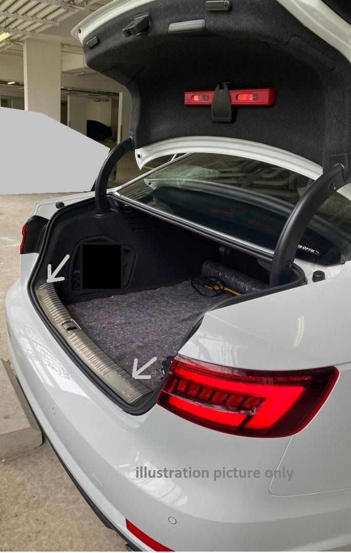 Audi A4 boot protect chrome sill panel, Car Accessories, Accessories on ...