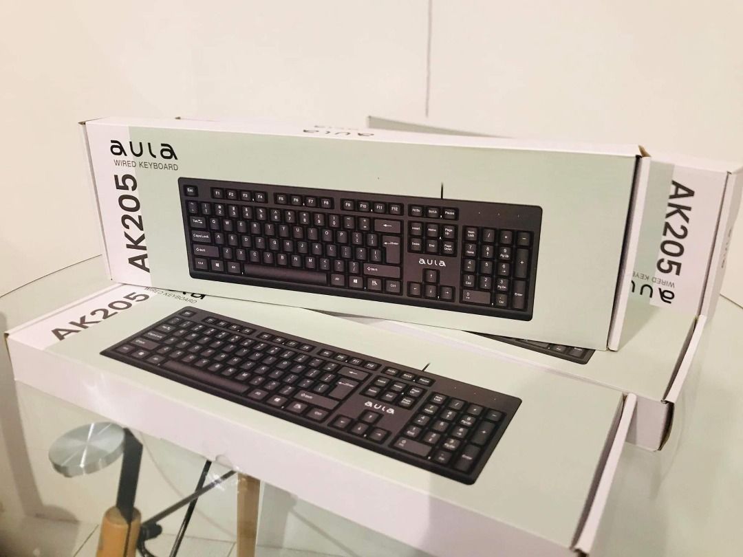 Aula AK205 Wired Keyboard Black, Computers & Tech, Parts & Accessories ...