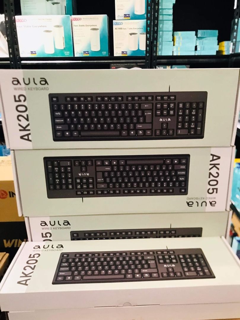 Aula AK205 Wired Keyboard Black, Computers & Tech, Parts & Accessories, Computer Keyboard on ...
