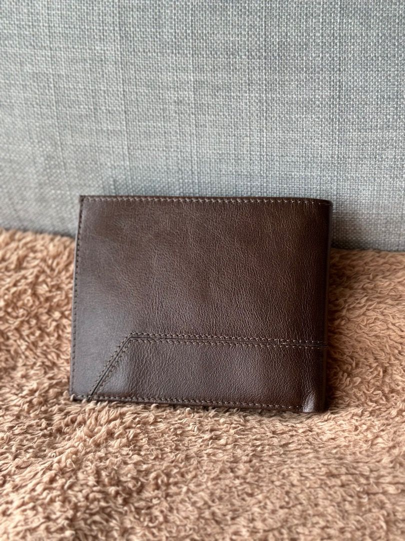 Authentic THE BRIDGE WAYFARER Leather Tri-fold Brown Horizontal Wallet ...
