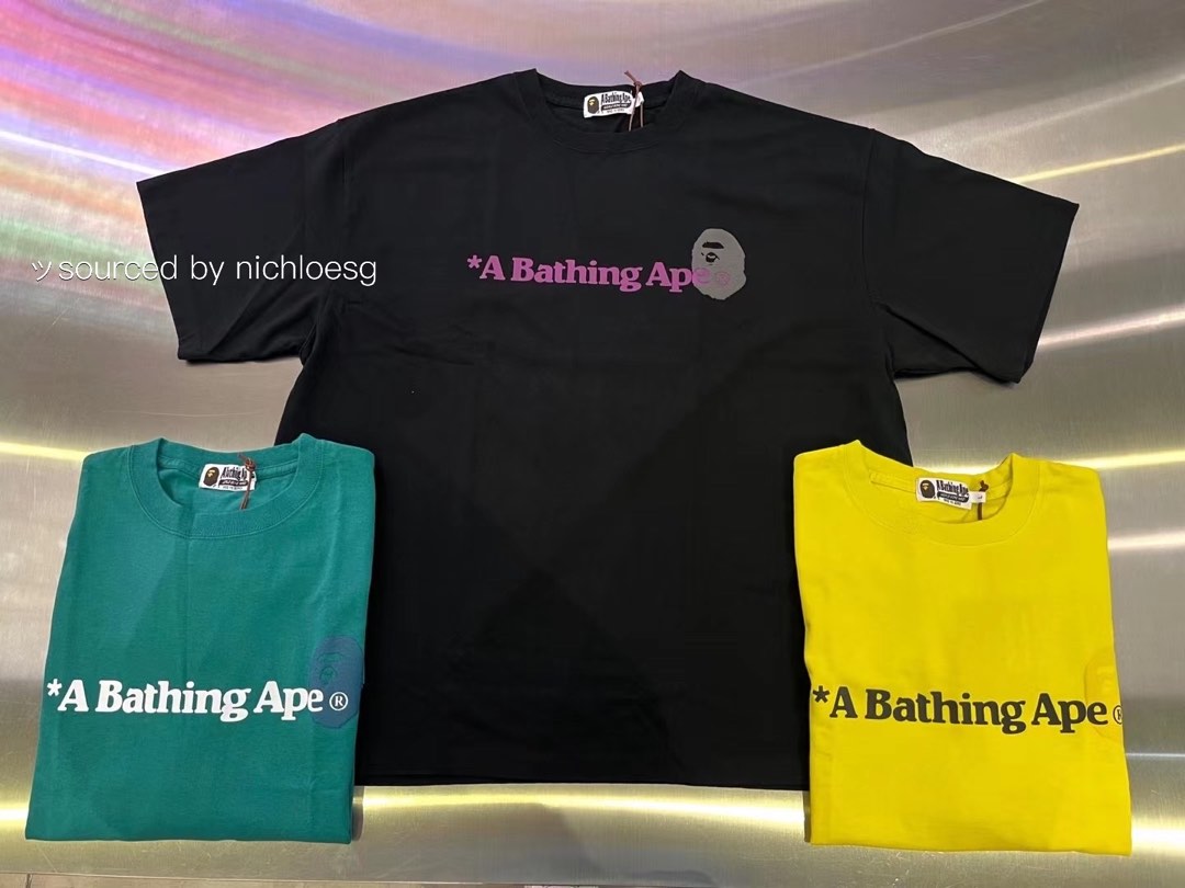 BAPE A BATHING APE RELAXED FIT TEE, Men's Fashion, Tops & Sets, Tshirts & Polo Shirts on Carousell