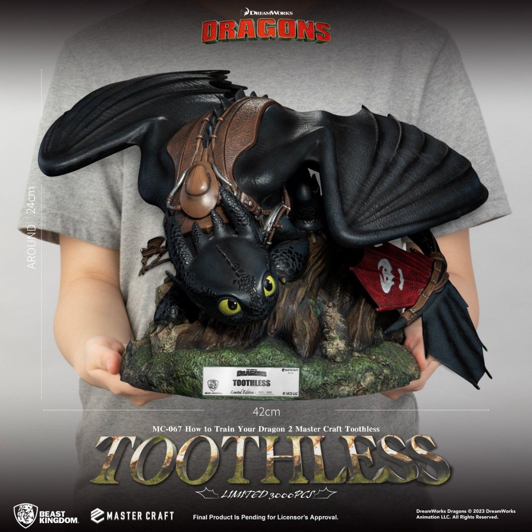 Beast Kingdom MC-067 How to Train Your Dragon 2 Master Craft Toothless ...