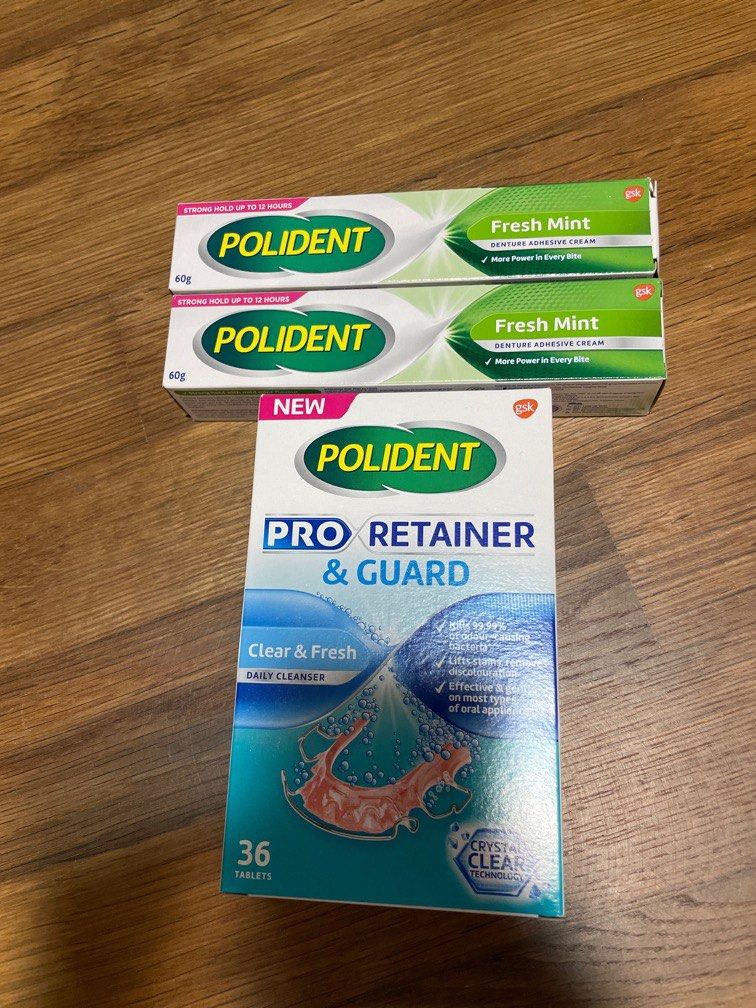 bn polident fresh mint toothpaste and pro retainer and guard set ...