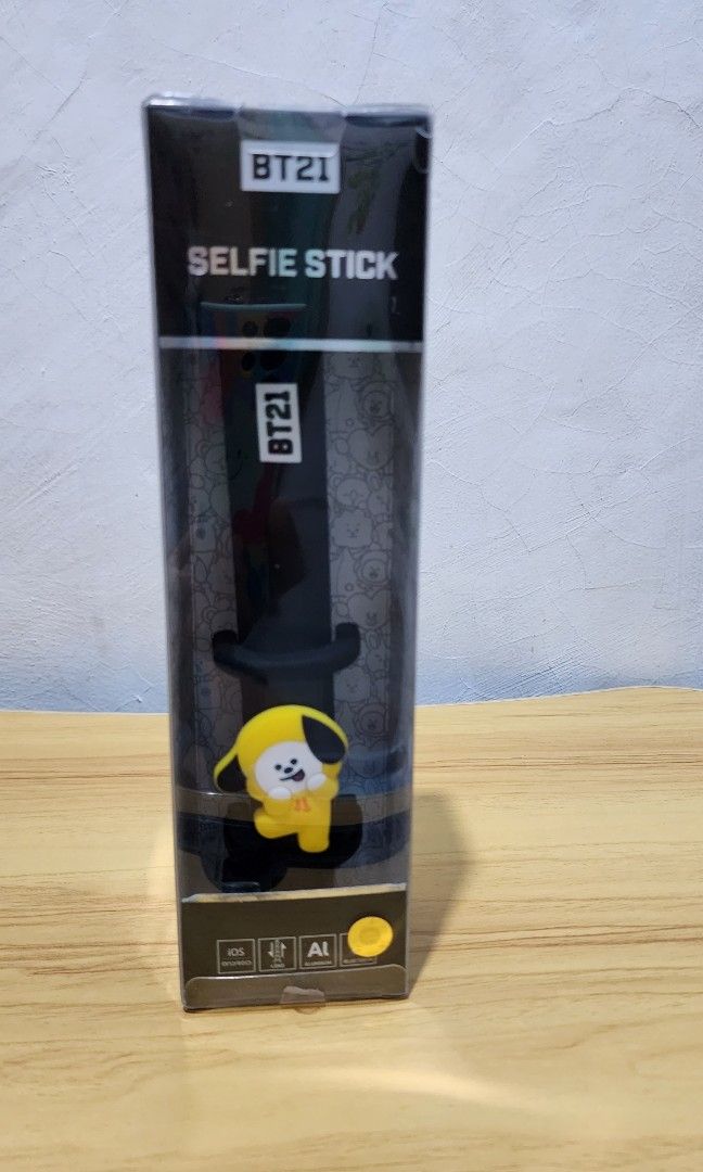 BT21 Chimmy Selfie Stick and Silicon Pouch on Carousell