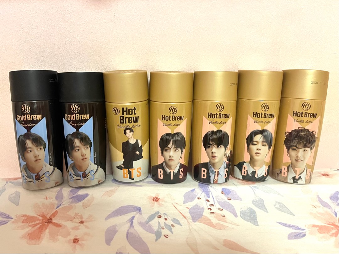bts empty coffee bottles, Food & Drinks, Beverages on Carousell