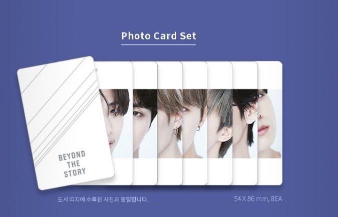 BTS PHOTOCARD BTS BOOK BEYOND THE STORY: 10 Year Record of BTS WITH PC ...