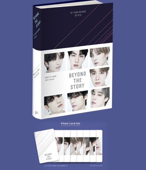 BTS PHOTOCARD BTS BOOK BEYOND THE STORY: 10 Year Record of BTS WITH PC ...