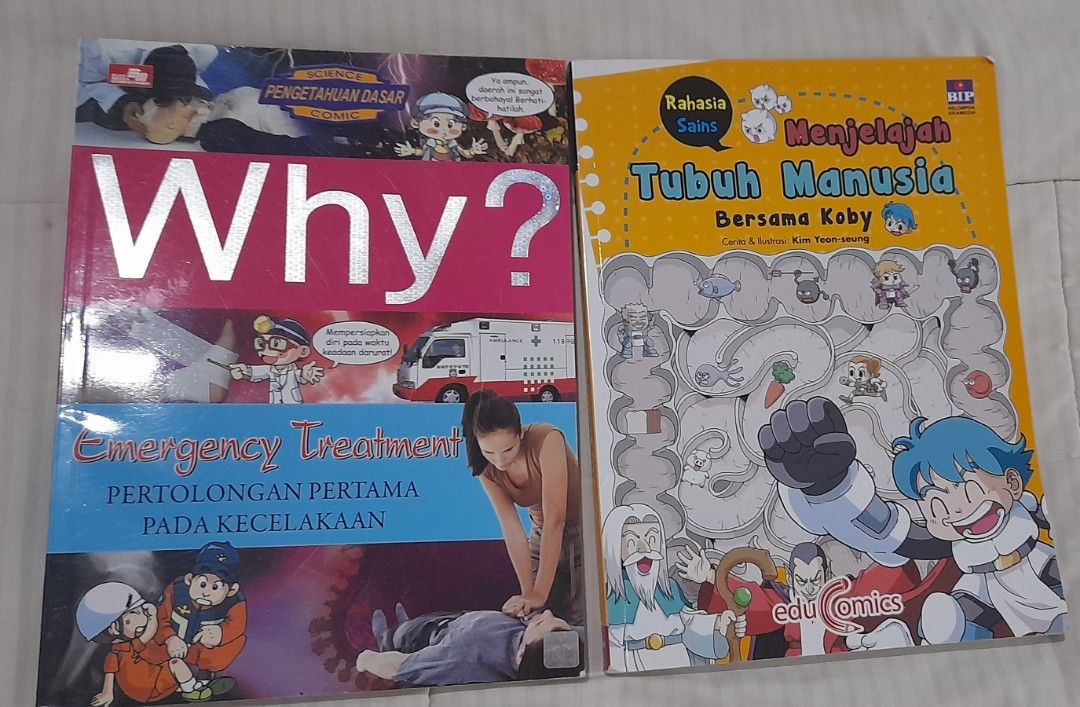 Buku komik tebal. Why dan tubuh manusia, Buku & Alat Tulis, Buku Anak-Anak di Carousell