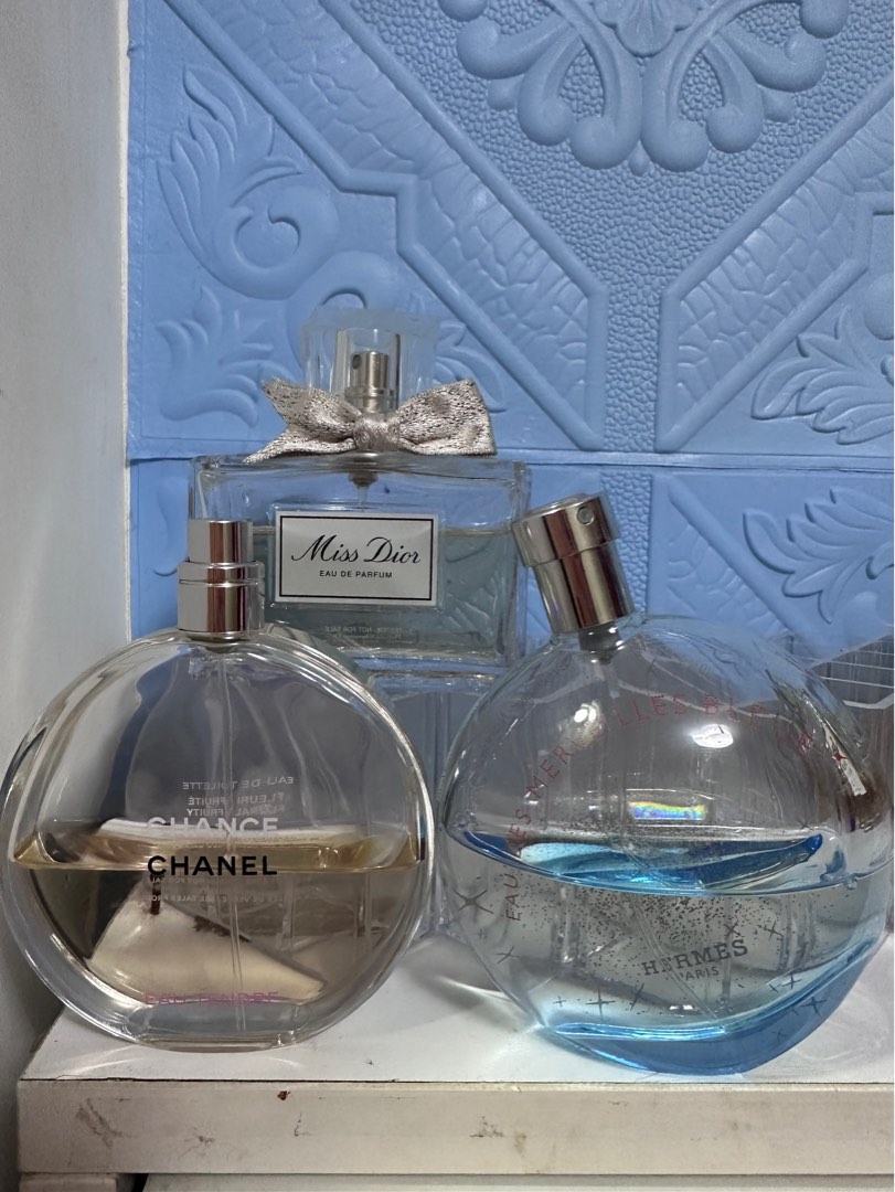 Bundle Perfume Dior Chanel Hermes, Beauty & Personal Care, Fragrance ...
