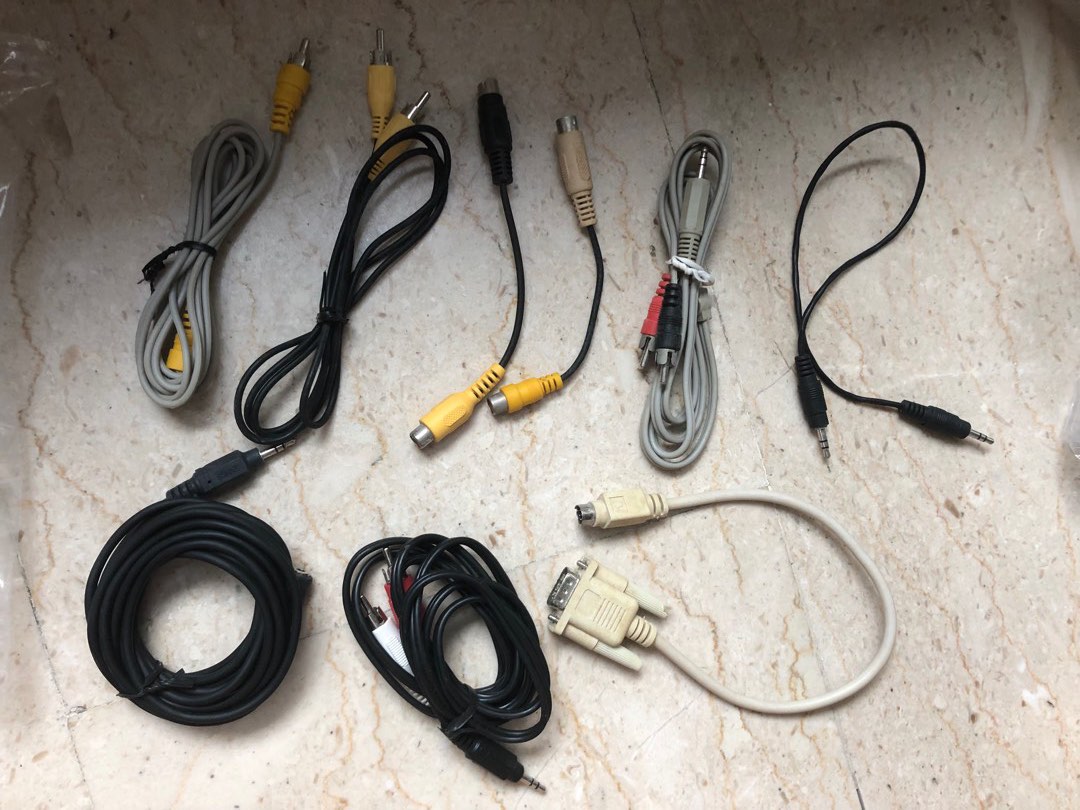 Assorted Cables, TV & Home Appliances, TV & Entertainment, TV Parts ...