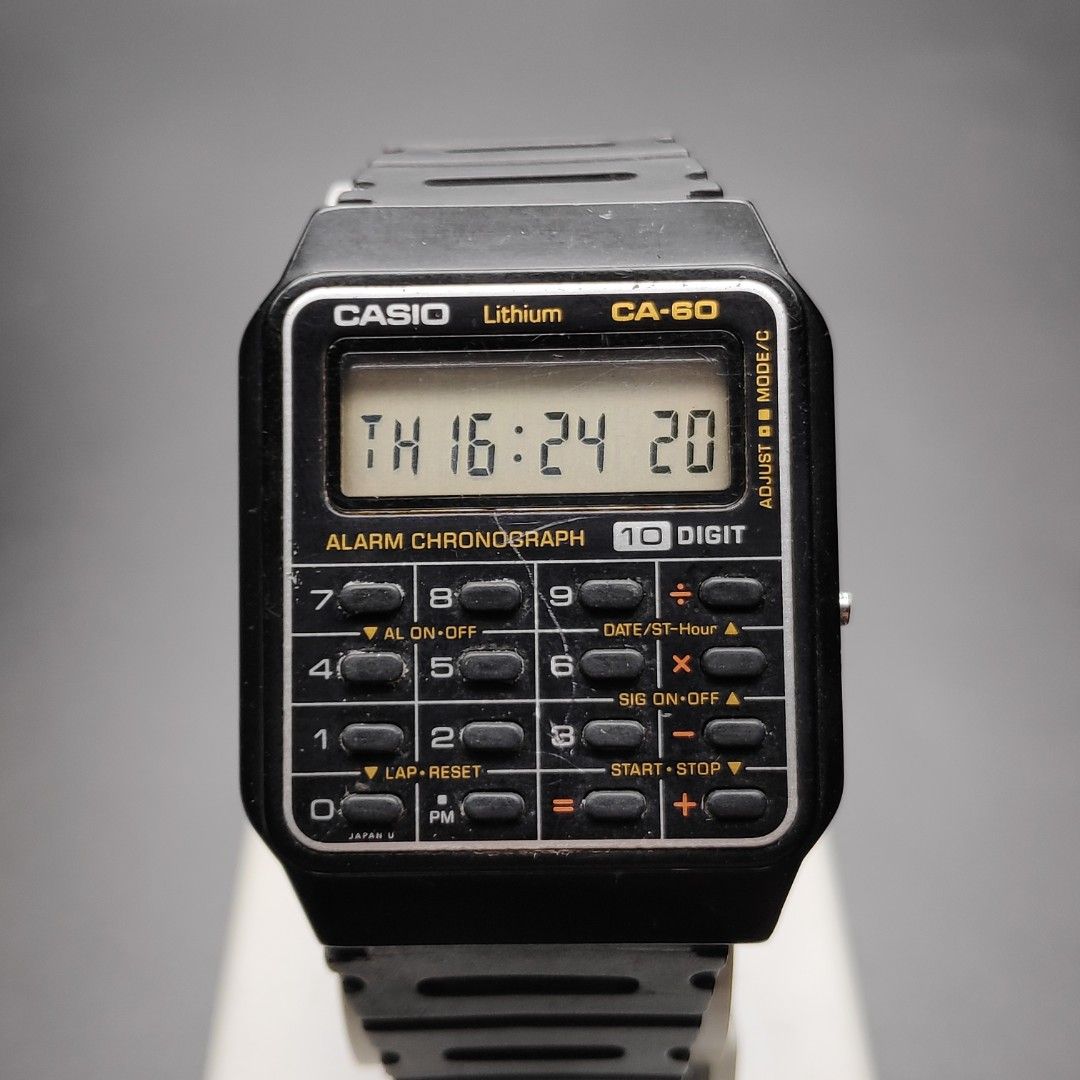 Casio vintage calculator watch CA-60, Men's Fashion, Watches & Accessories, Watches on Carousell